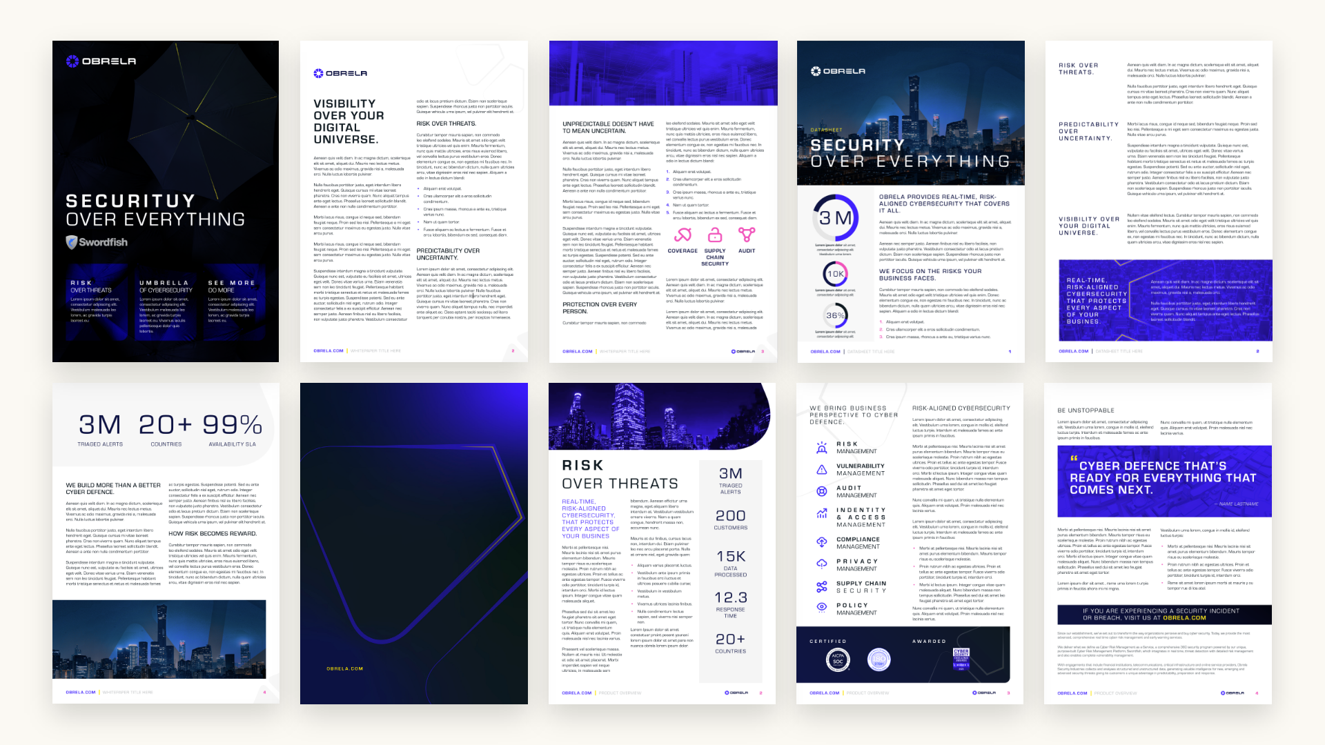 Obrela, Cybersecurity Branding, Video & Website Design | Bluetext